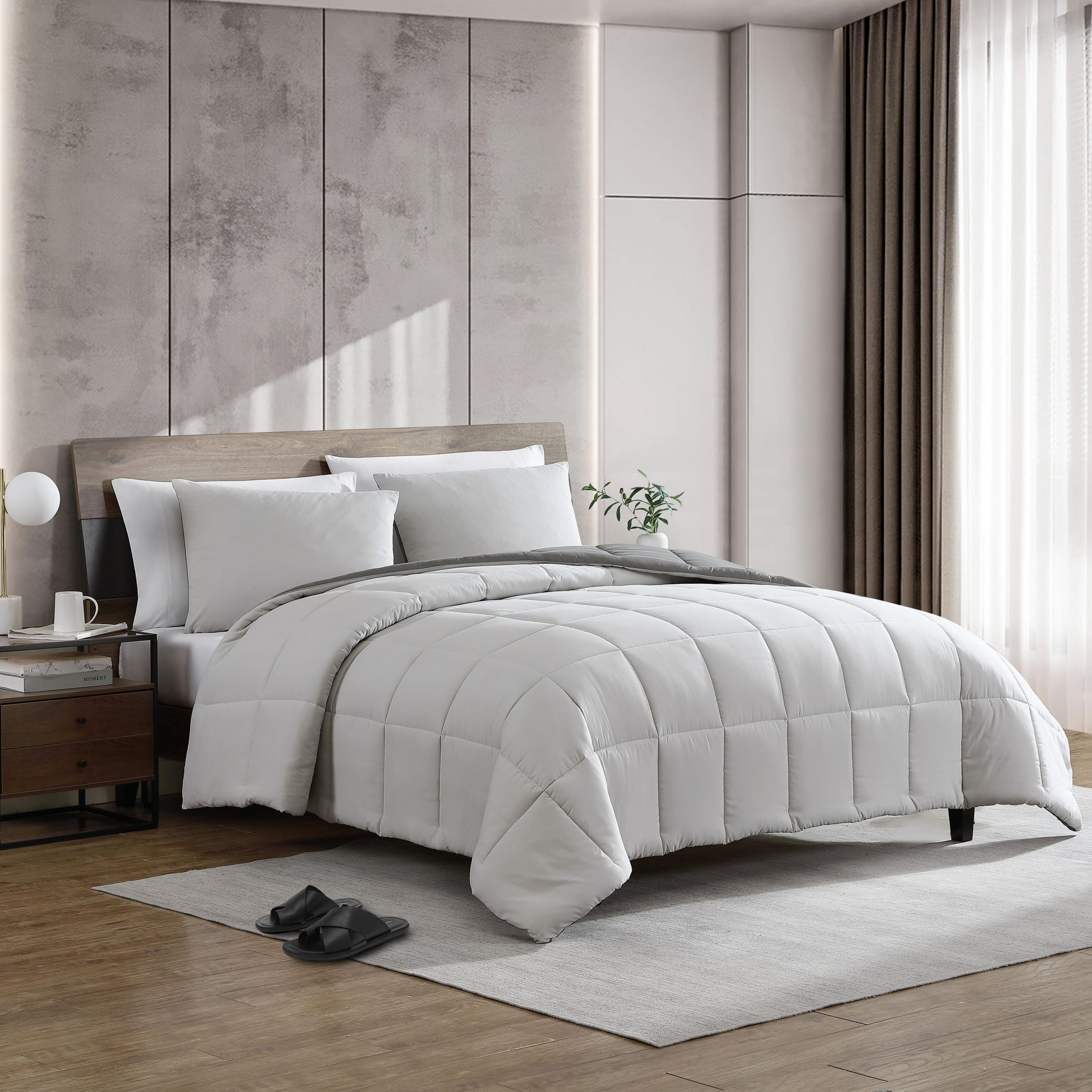 Kenneth Cole New York Solution Solid Microfiber Comforter Set | Belk