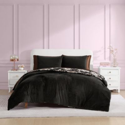 Betsey Johnson Velvet Solid Microfiber Duvet Cover Set | belk