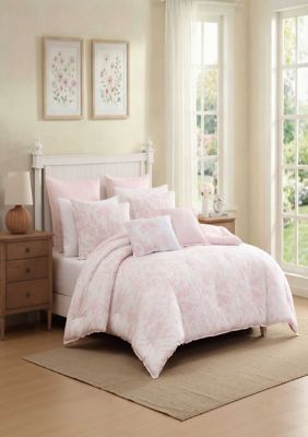 Laura Ashley Natalie Stripe Cotton Comforter Set | Belk