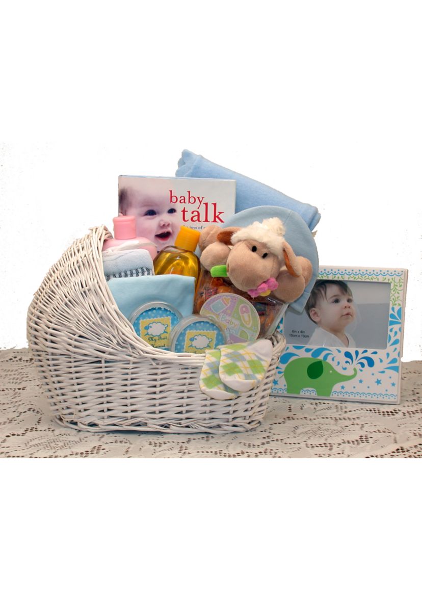 GBDS Welcome Baby Bassinet New Baby Basket-Blue | Belk